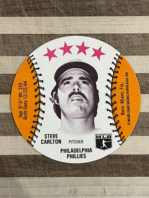1976 MSA Isaly’s Sweet William Baseball Disc Steve Carlton | eBay