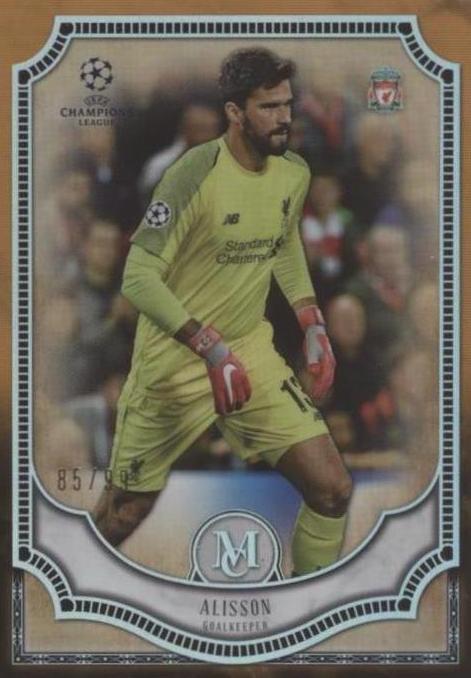 2018-19 Topps Museum Collection UCL - Alisson Becker #26 Copper /99 for ...