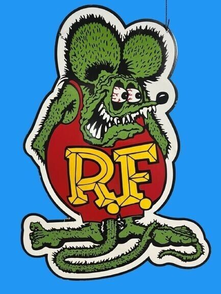 Porcelain Rat Fink Enamel Sign Size 40x29 Inches double sided | eBay