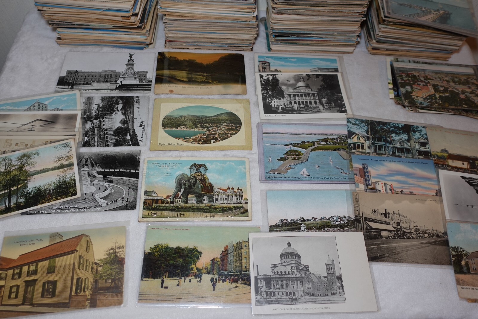Postcard Lot Huge Collection 1,000+ Places Locations 1905-1972 Antique ...
