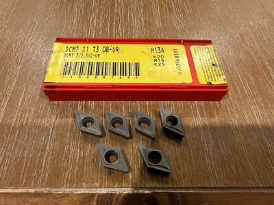 SANDVIK Carbide Inserts - DCMT 11 T3 08-UR DCMT 3(2.5)2-UR H13A - Qty ...