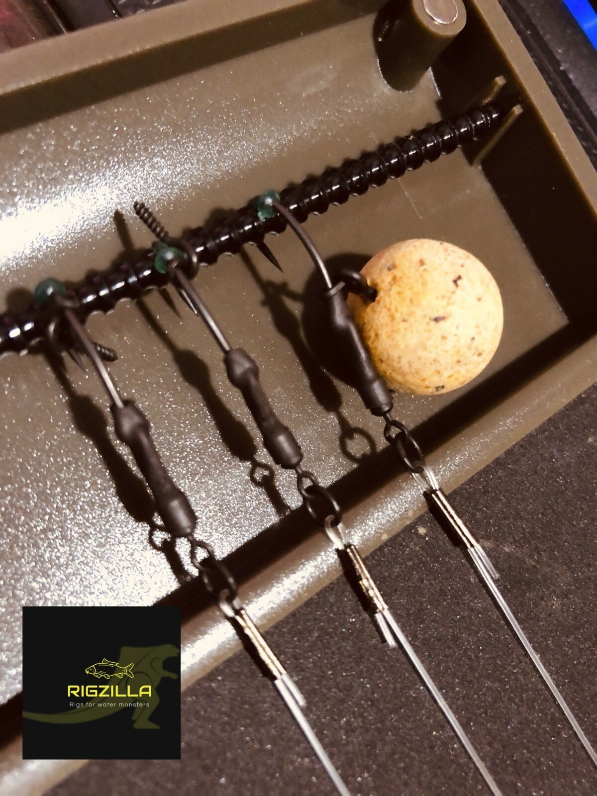 3 Black Tubing Tom Dove Ronnie Rigs - (Spinner Rigs) Korda Masterclass ...