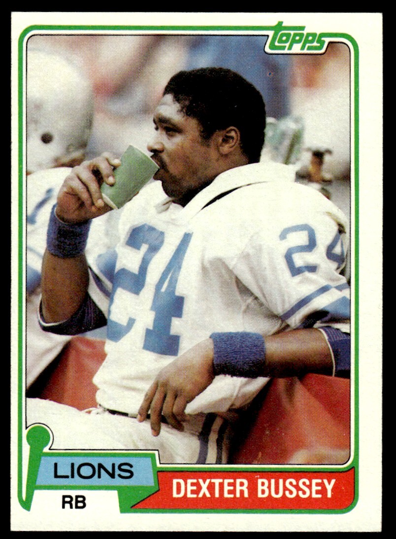 1981 Topps Football Card Dexter Bussey Detroit Lions #362 | eBay