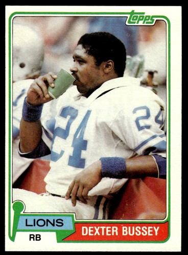 1981 Topps Football Card Dexter Bussey Detroit Lions #362 | eBay