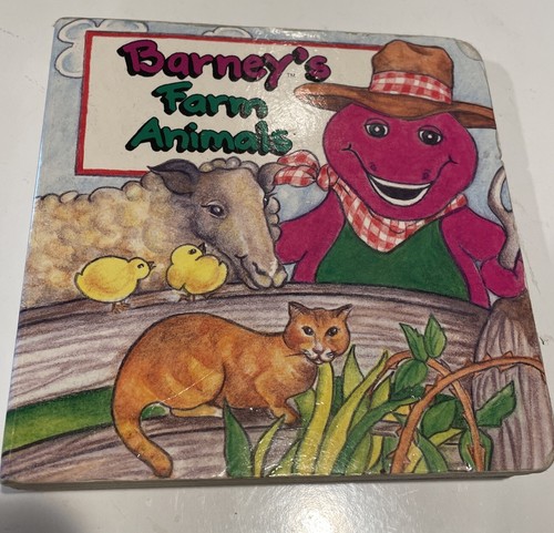 Vintage 1993 Barney’s Farm Animals 4”x4” Book | eBay
