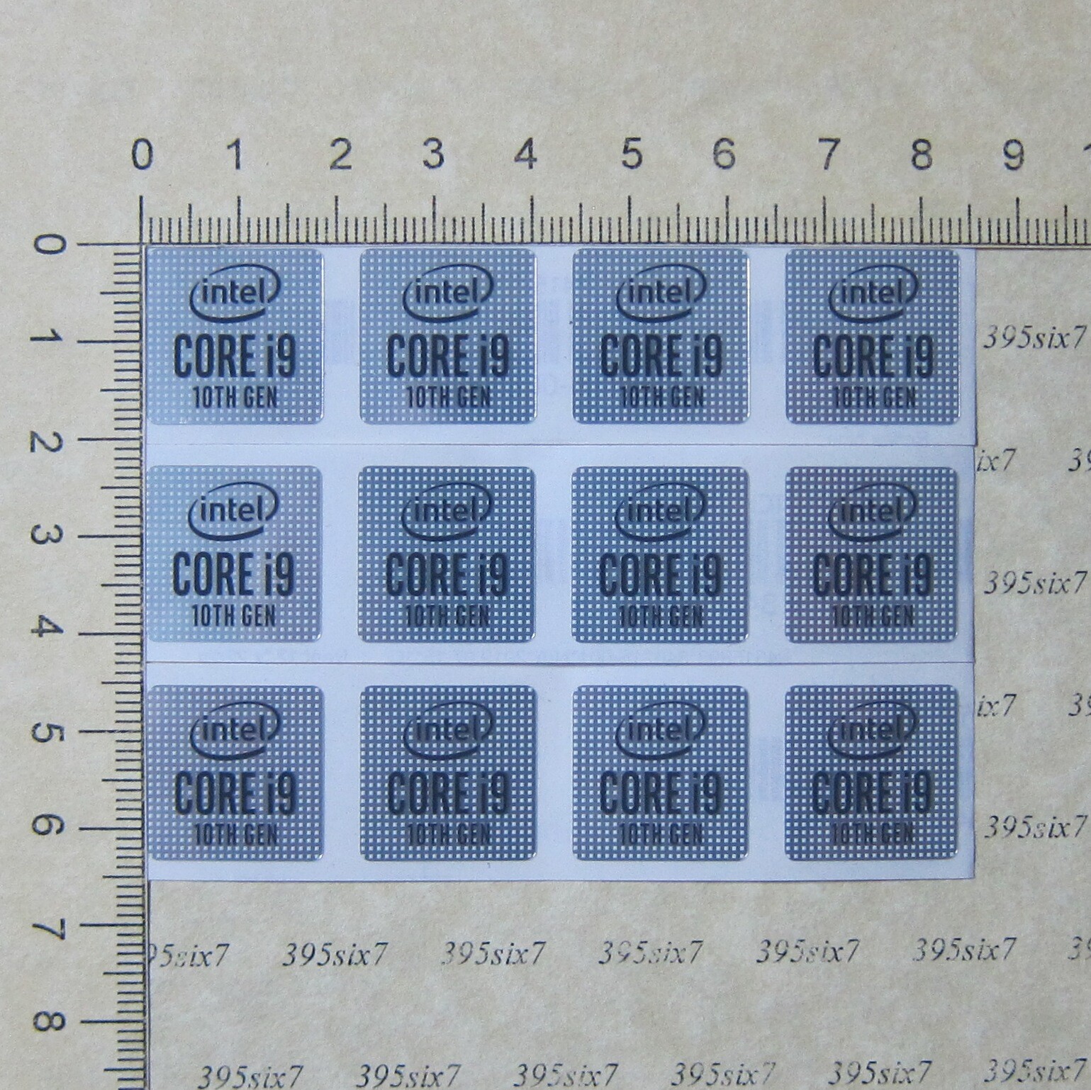 Laptop PC Processor Sticker (1st 3rd 4th 6th 7th 8th 9th 10th Gen) x 12 ...