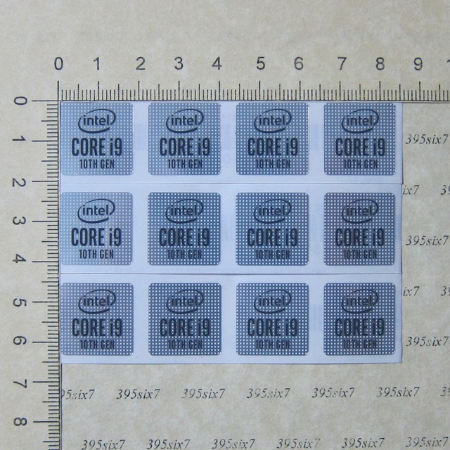 intel Core i5 Sticker (1st 3rd 4th 6th 7th 8th 9th 10th Gen) Sticker x ...