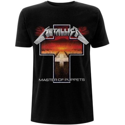 Men's Metallica Master of Puppets Cross Slim Fit T-shirt X-Large Black ...