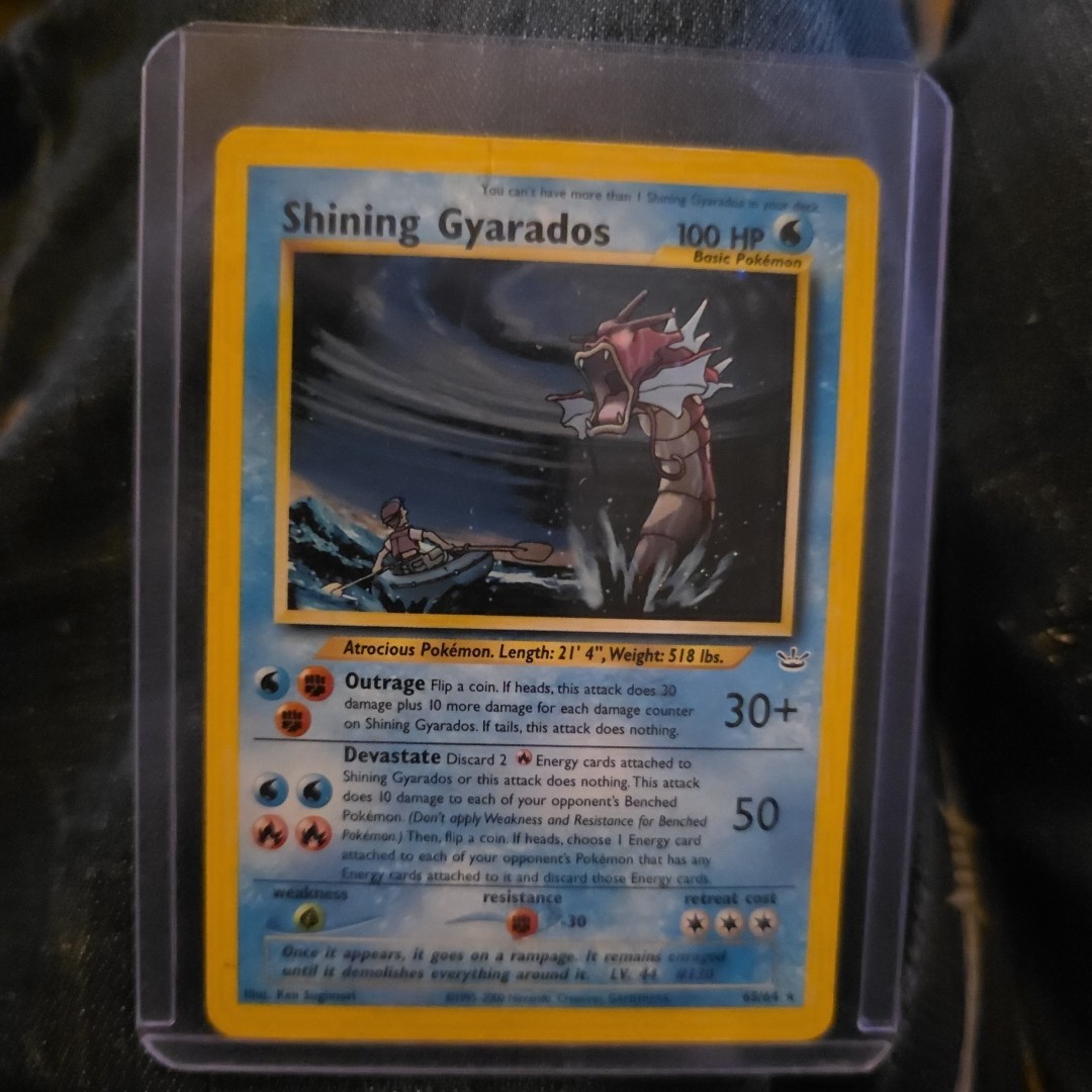 Pokémon TCG Shining Gyarados Holo Neo Revelation Card 65/64 Secret Rare ...