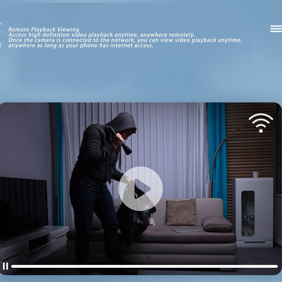 EU Pan Tilt Security Camera 1080P HD Motion Detection 2 Way Talk WiFi ...