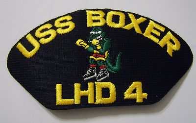 USN CAP/JACKET PATCH - USS BOXER (LHD-4) STYLE #1: FL13-1 | eBay