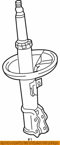 48520-80300 Toyota Absorber assy, shock, front lh 4852080300, New ...