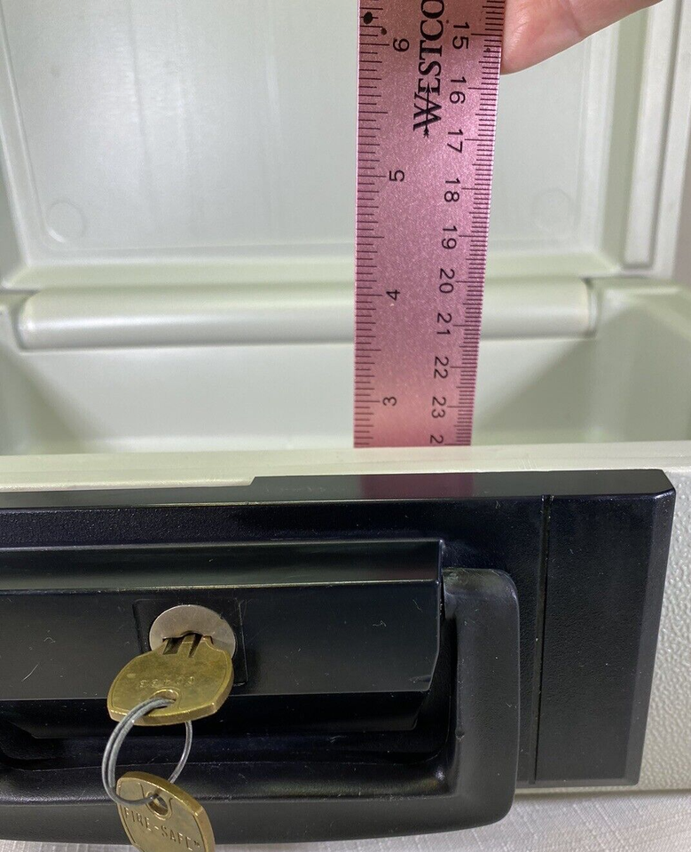 Sentry 1100 Portable Fire Safe Security Box Chest Lockbox with Handle ...