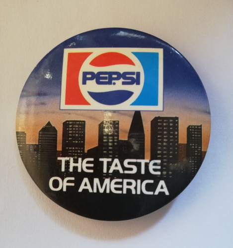 Vintage 1989 Pepsi Metal Pin Badge "The Taste Of America" | eBay