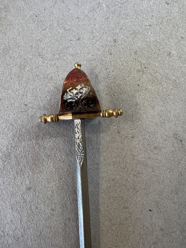 TOLEDO BRASS SWORD COCKTAIL PICKS AND HOLDER | eBay