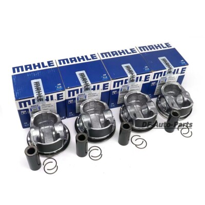 4X MAHLE Pistons & Rings STD Φ82.51mm Φ23mm For VW GLI GTI Audi A4 Q5 2 ...
