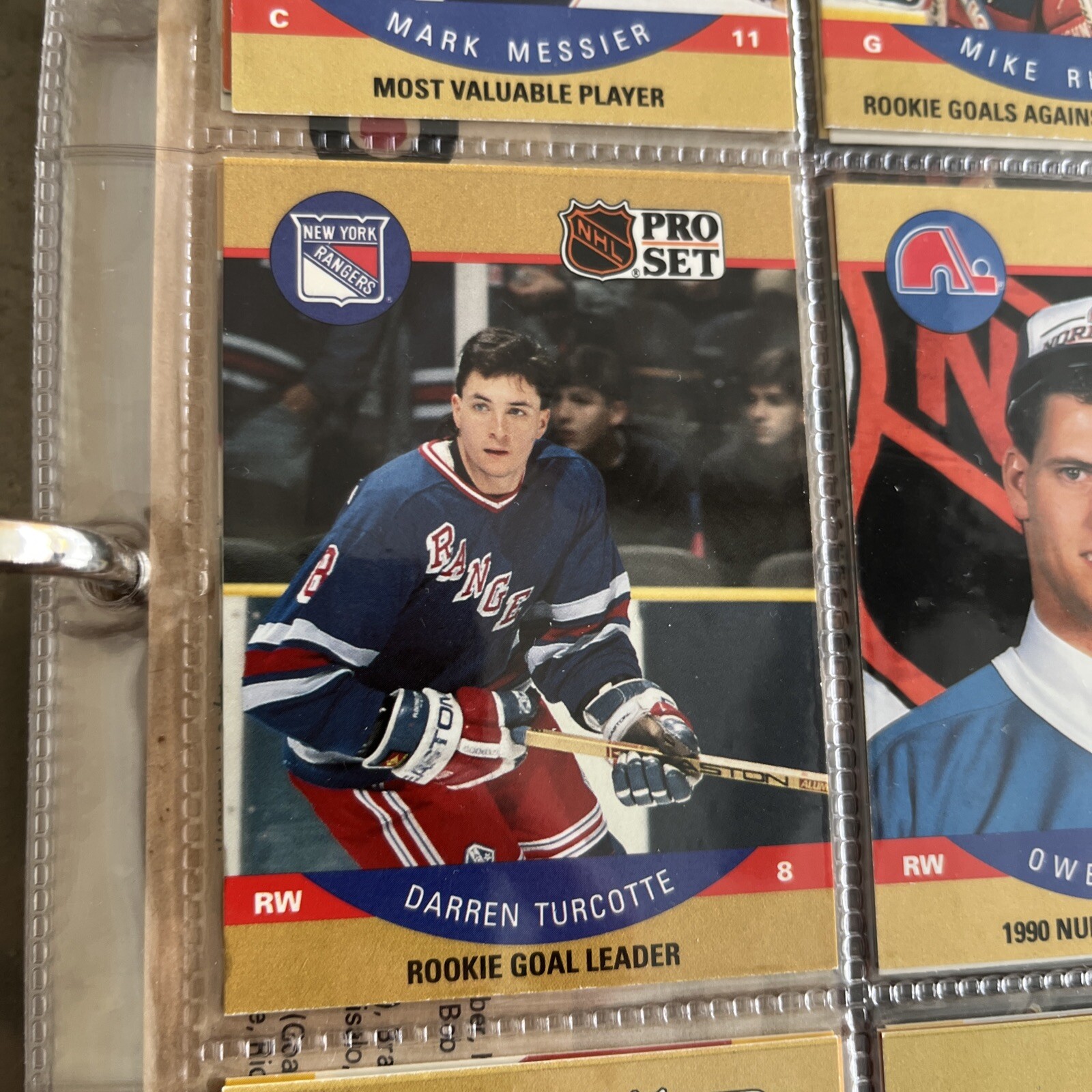 1990-91 Pro Set Hockey Card Darren Turcotte New York Rangers #400 | eBay