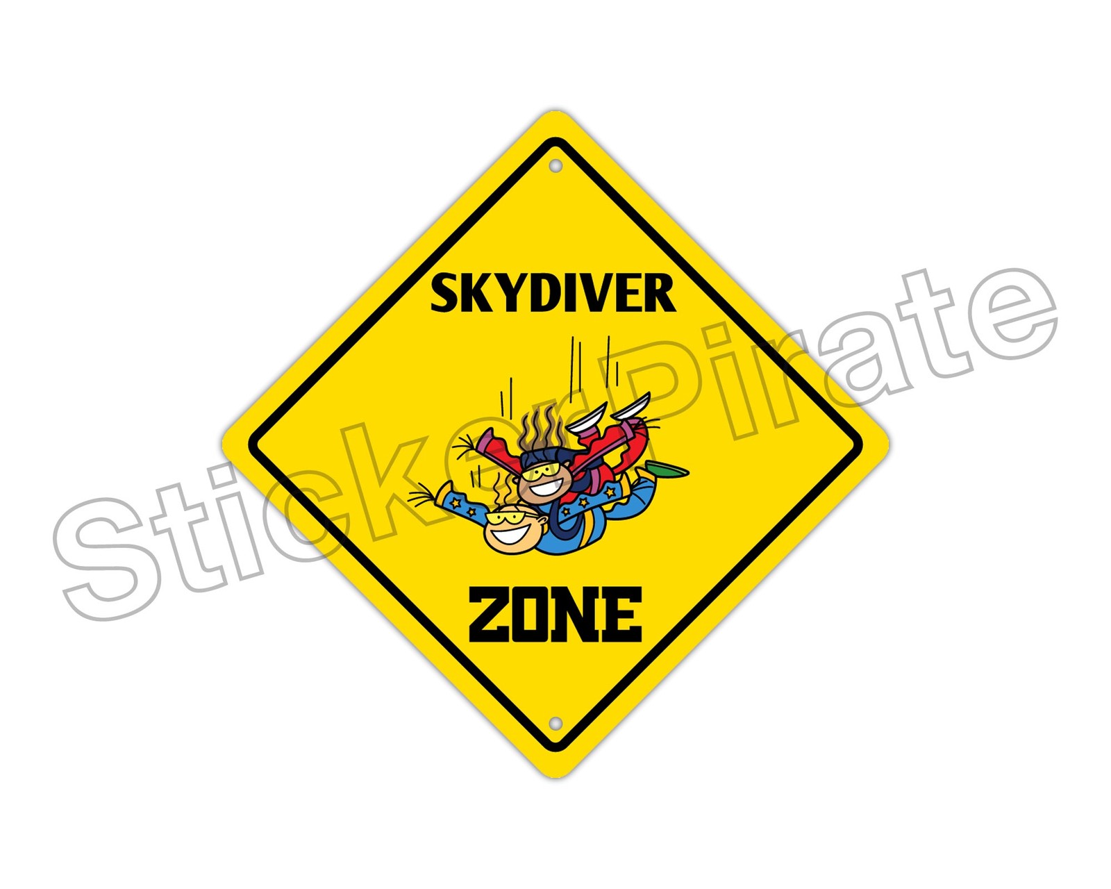*Aluminum* Skydiver Zone Funny Metal Novelty Sign 12"x12" | eBay