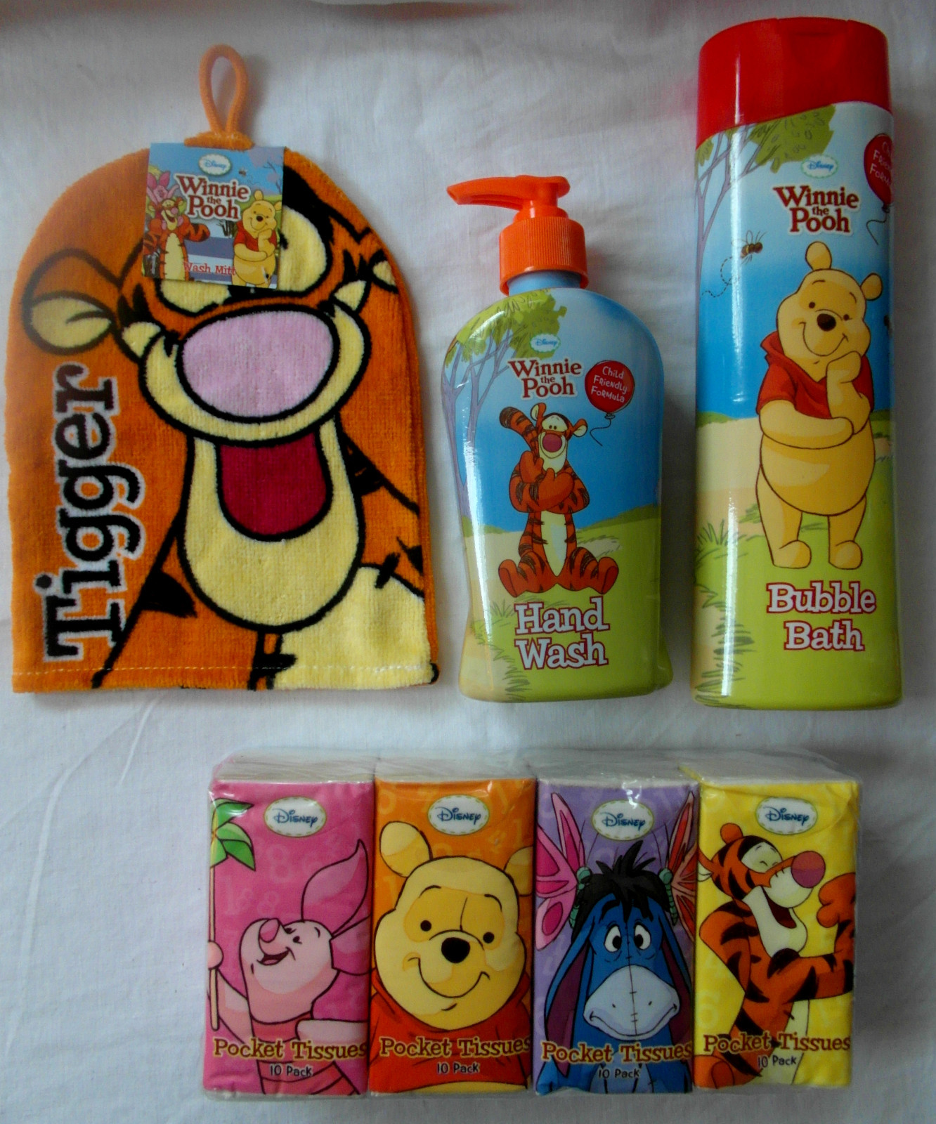 Winnie the Pooh Body Care Set - Bubble Bath, Hand Wash, Wash Mitt ...