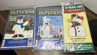 WINFIELD & YA LOT 3 PROJECTS FULL SIZE WOODCRAFT PATTERNS Easter ...