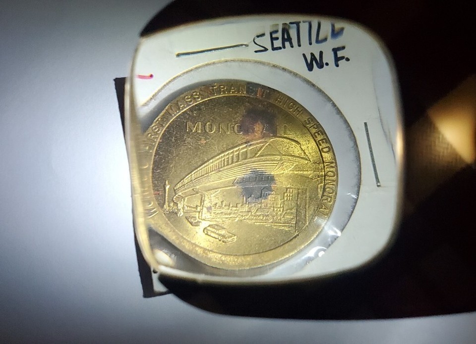 1962 Seattle World's Fair MONORAIL coin token medal | eBay