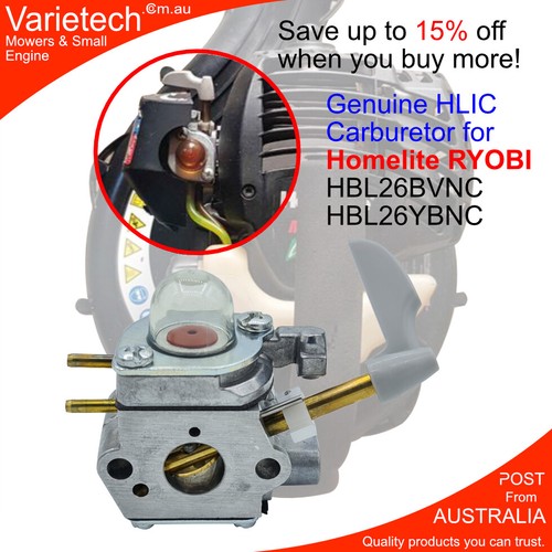 Brand New Genuine HLIC Carburetor for Homelite 26cc Blower HBL26YBNC ...