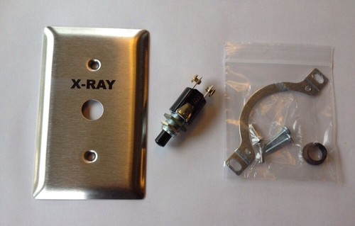 X-ray Exposure Switch Kit Xray Remote Push Button Cover Plate Stainless ...