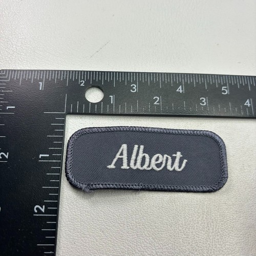 Vintage CURSIVE ALBERT NAME Patch (Worker, Uniform, Names) 41E1 | eBay