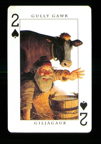 1 x playing card Icelandic Yule Lads - GULLY GAWK - 2 of Spades R106 | eBay