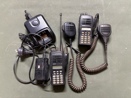 Motorola GP339 VHF 2 Way Radio X 2 With Charger | eBay Australia