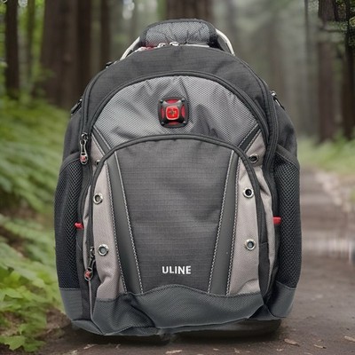 New Swiss Gear Synergy Pro Uline Laptop Notebook Tablet Backpack Black ...