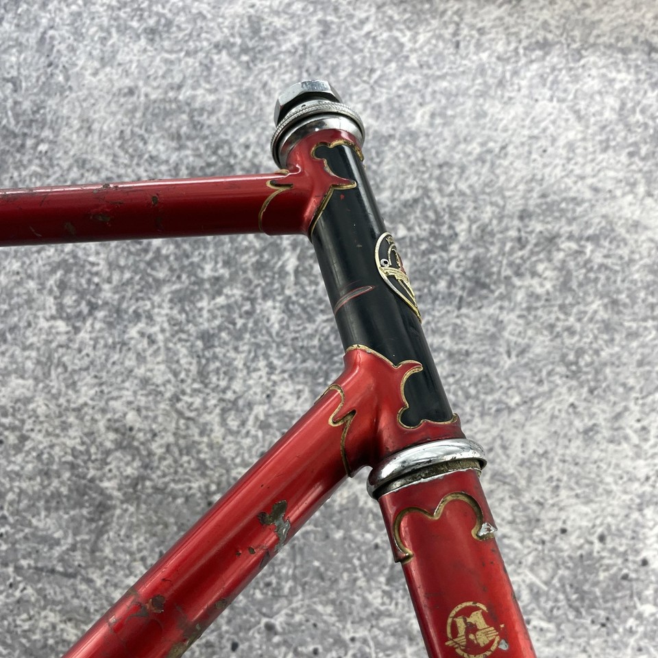 Vintage Motobecane Road Bike Frame 59cm Tall France Lugged Steel 70s ...