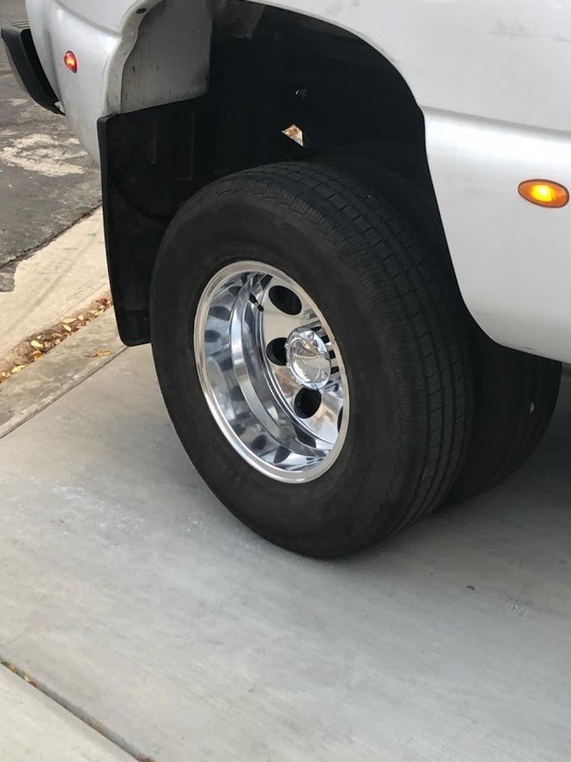 4) 16"X6 GMC CHEVY 8 LUG (ALCOA STYLE) DUALLY POLISHED WHEELS 167 ION ...