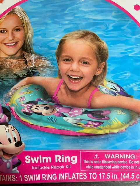 Disney Minnie Mouse Bowtique Kids Girls 20" Swim Ring Tube Pool Floats ...
