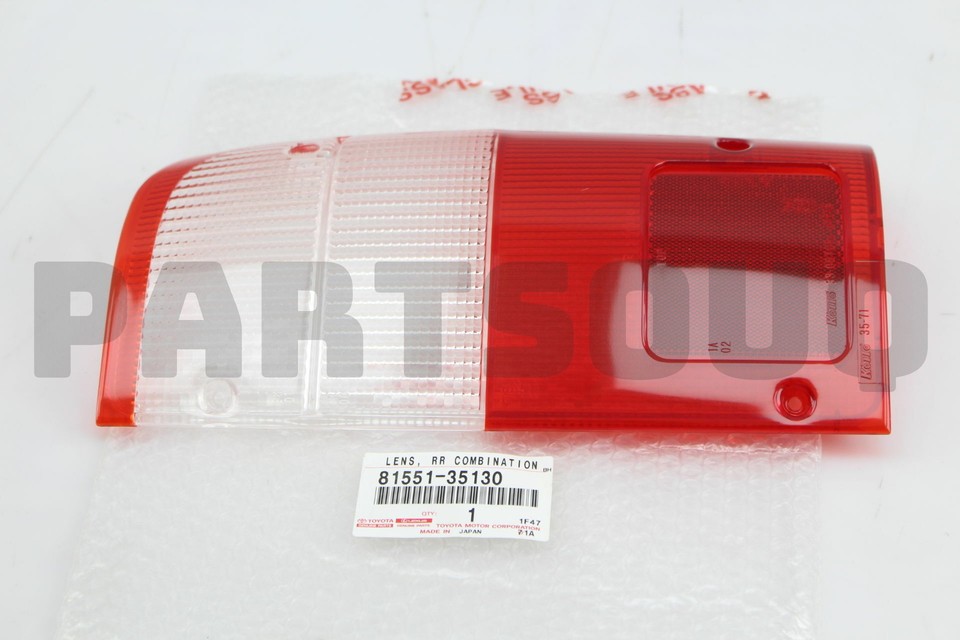 8155135130 Genuine Toyota LENS, REAR COMBINATION LAMP, RH 81551-35130 ...