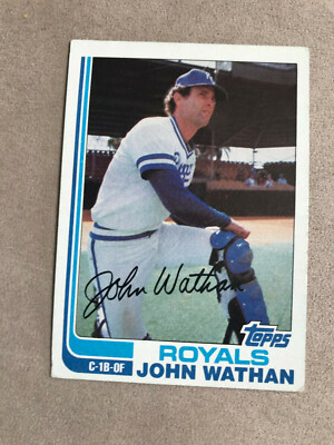 1982 Topps Baseball #429 John Wathan Kansas City Royals Ex/NM Free Ship ...