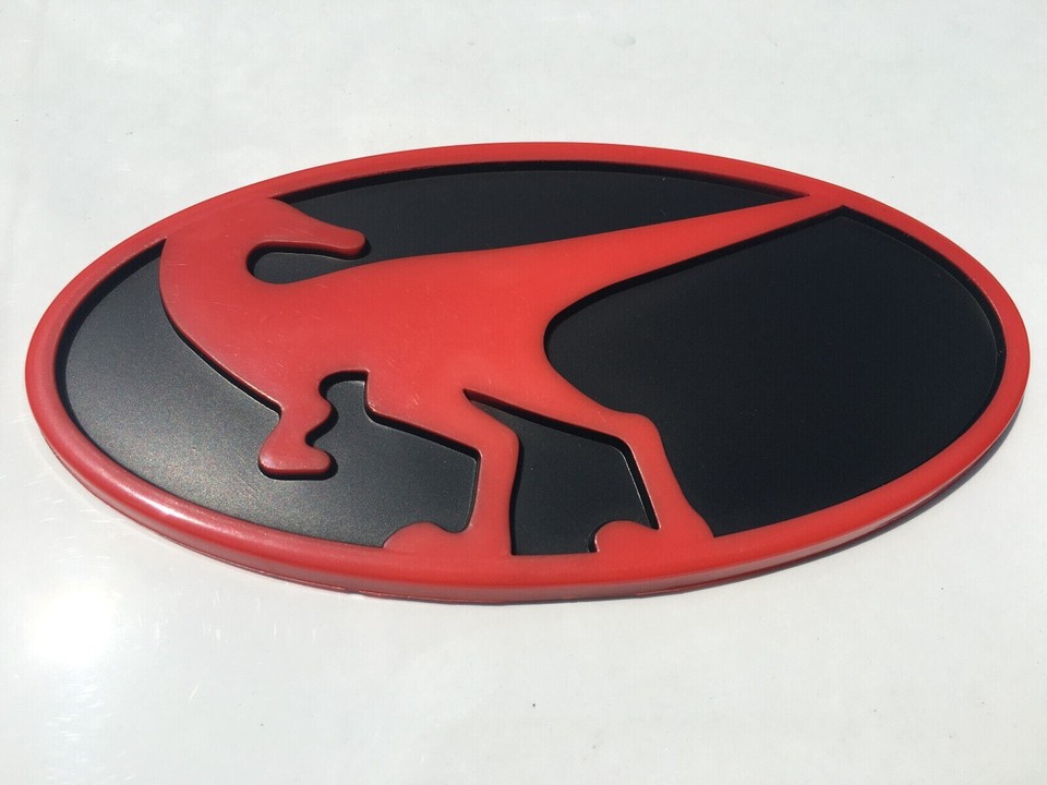 Red Raptor Front Emblem for 2019 & 2020 Hyundai Veloster Turbo ...