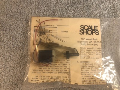 HO SCALE Scale Shops "X Machine IV" Turnout Motor and Switch | eBay