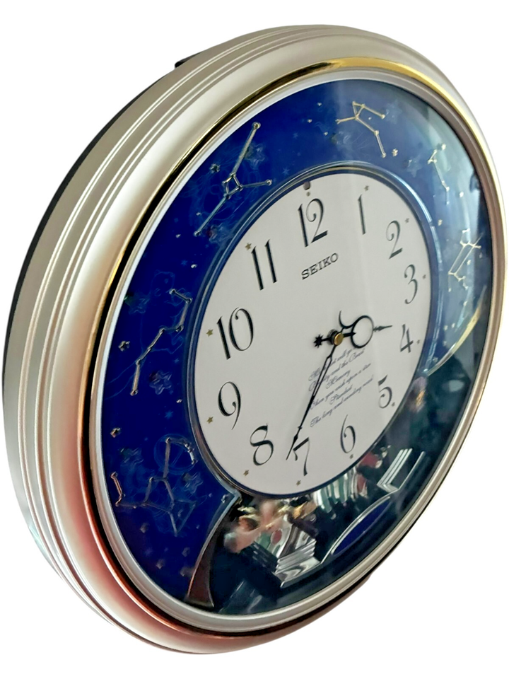 Seiko Melodies in Motion Angels and Constellations Musical Wall Clock ...