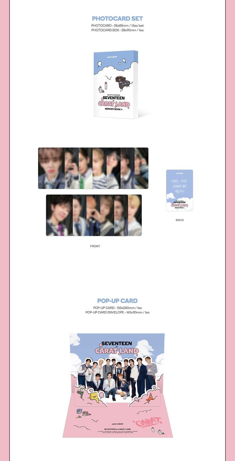 2023 SVT 7TH FAN MEETING [ SEVENTEEN in CARAT LAND ] MEMORY BOOK+ ...