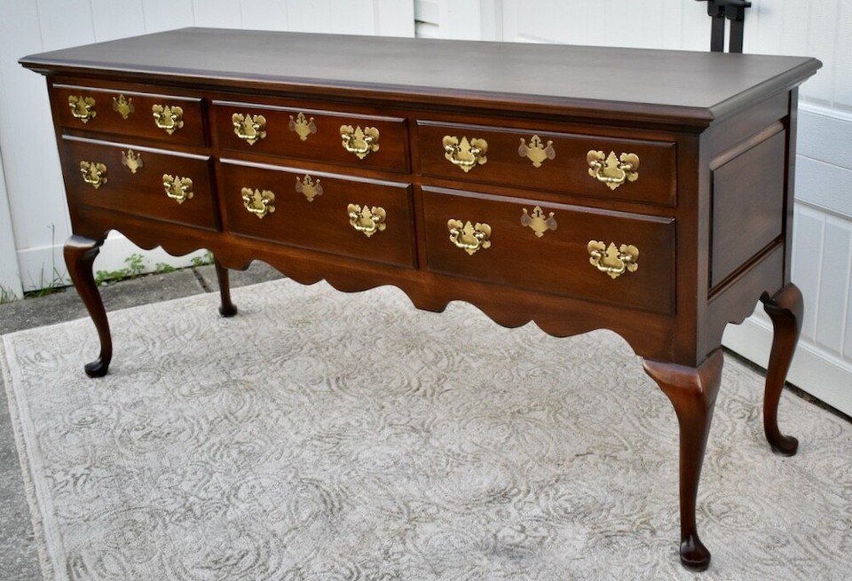 Vintage Harden Cherry Six Drawer Queen Anne Style Server/Sideboard | eBay