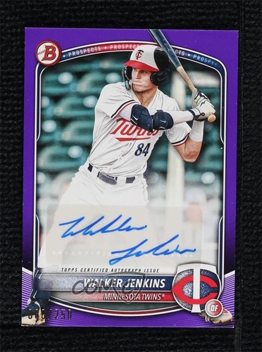 2025 Bowman Paper Prospect Retail Purple 80/250 Walker Jenkins #BPA-WJ ...