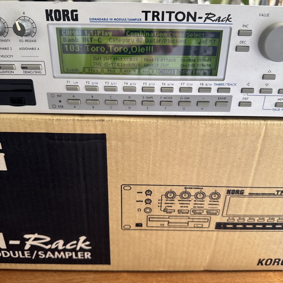 Korg Triton Rack Module Sampler Synth Studio Rack inc Vintage Archives Expansion | eBay UK