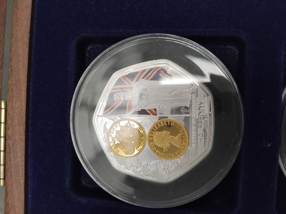 Complete Set 50 Years Decimalisation Commemorative Coin Set Boxed ...