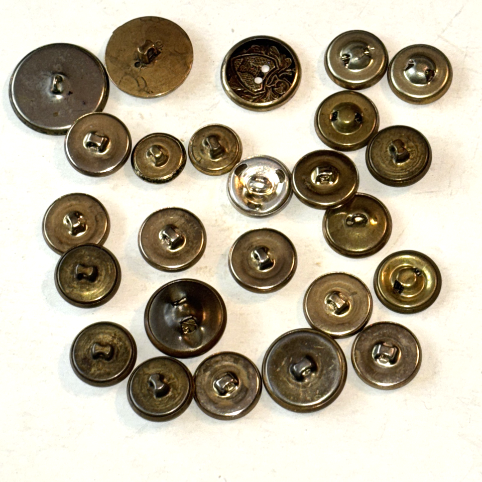 Vintage Lot 38 Military Police Brass Buttons Waterbury International ...