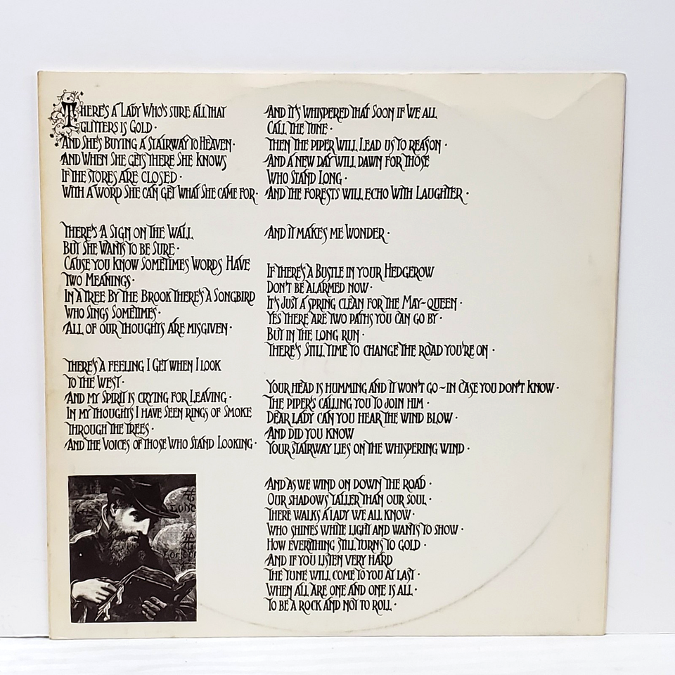 LED ZEPPELIN IV ZOSO Runes LP SD 7208 NEAR MINT Vinyl w/ Inner Sleeve ...