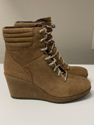 Merrell Tremblant Wedge Boot Waterproof STONE Women’s Size 7 | eBay