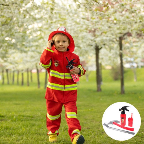 Toddler Firefighter Costume Kids Toy Fireman Toys Station Child | eBay UK