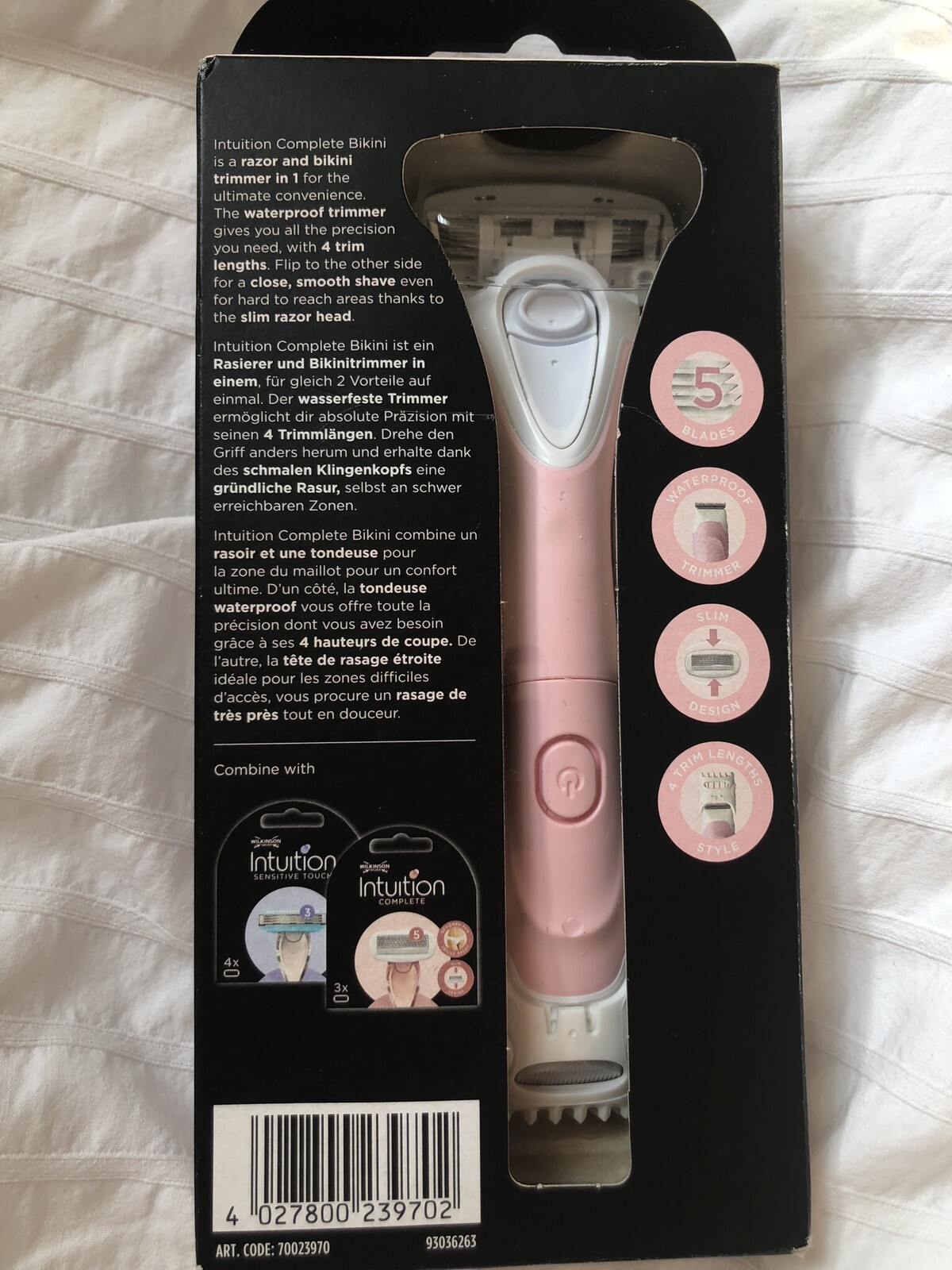 Wilkinson Intuition Complete Bikini Razor Waterproof Trimmer BRAND NEW ...