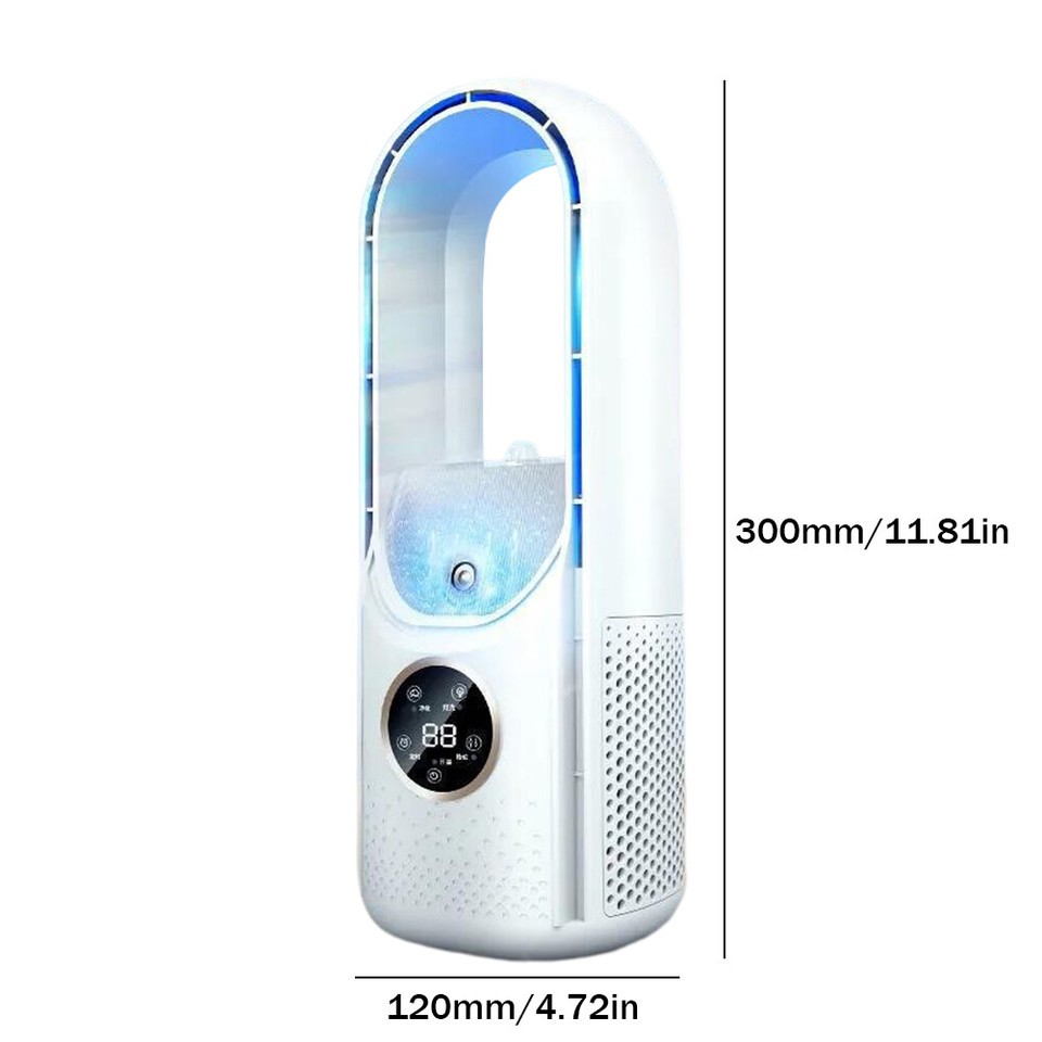 Bladeless Electric Fan Portable USB Air Cooling Fan Desktop Fanless ...